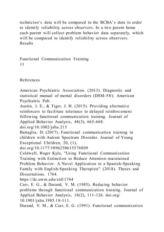 Functional Communication Training14Functiona | PDF
