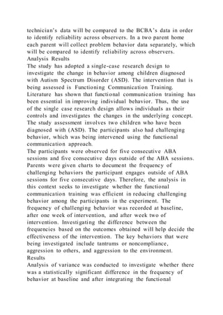 Functional Communication Training20Functiona | PDF