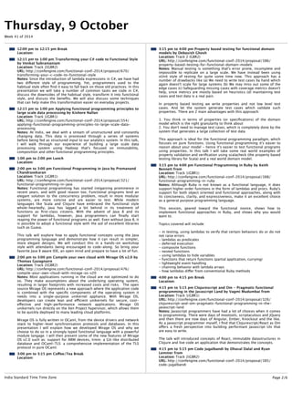 Functional conf 2014_schedule | PDF