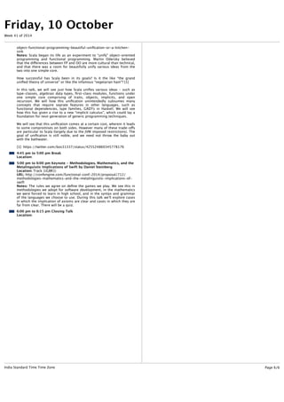 Functional conf 2014_schedule | PDF