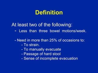 Functional constipation | PPTX