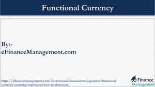 Functional Currency | PPT