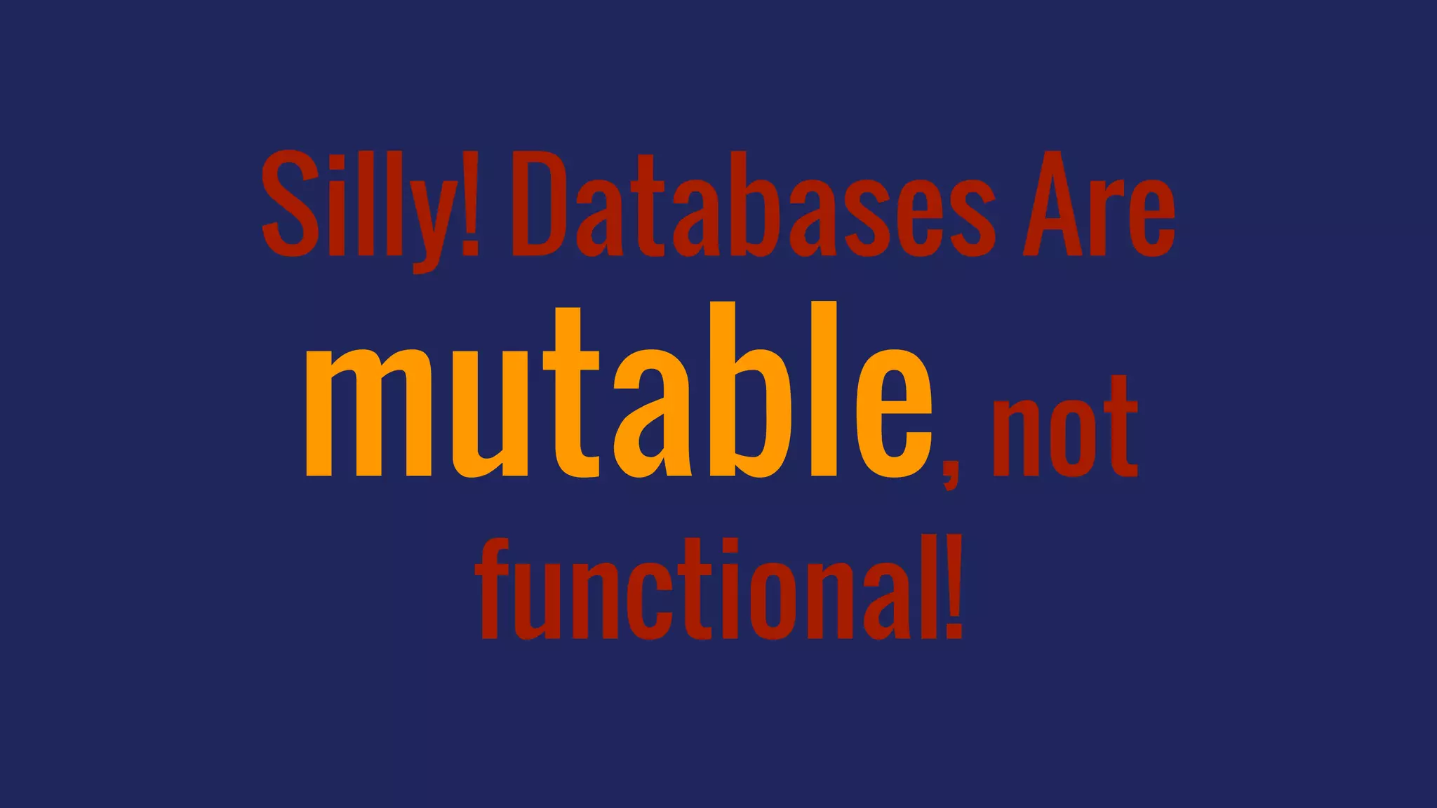 Functional Database Strategies | PPT