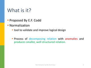 Normalization | PDF