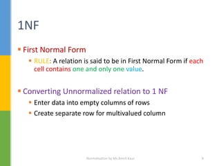 Normalization | PDF