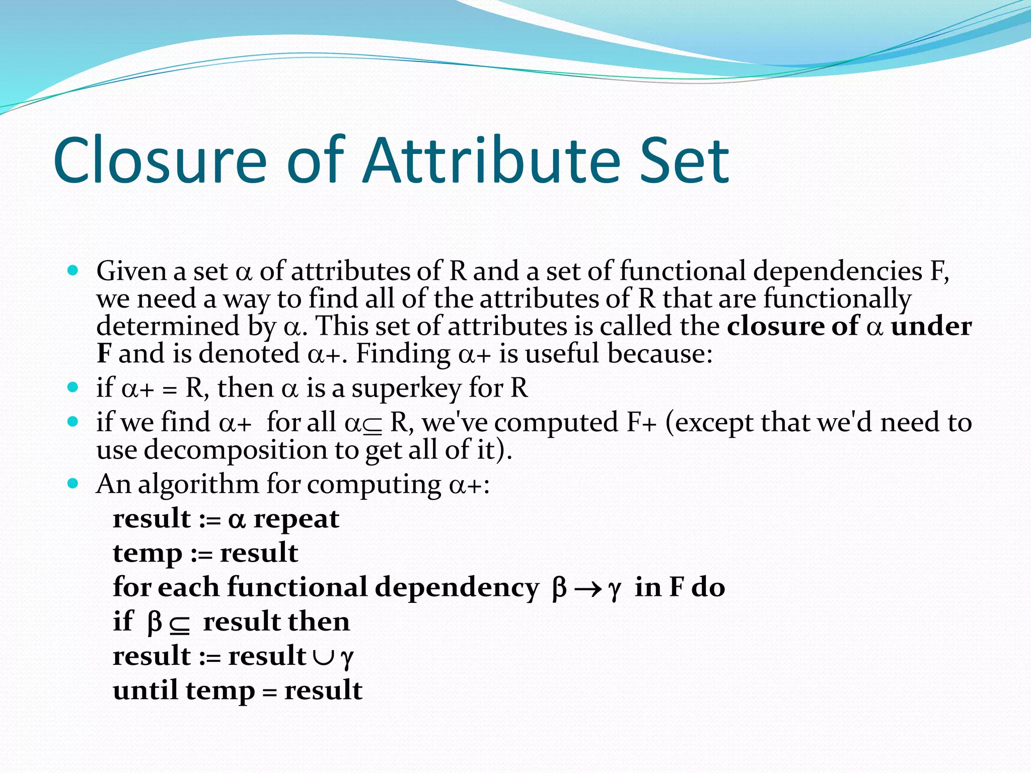 Functional Dependencies And Normalization Pptx Databases Computer 4370