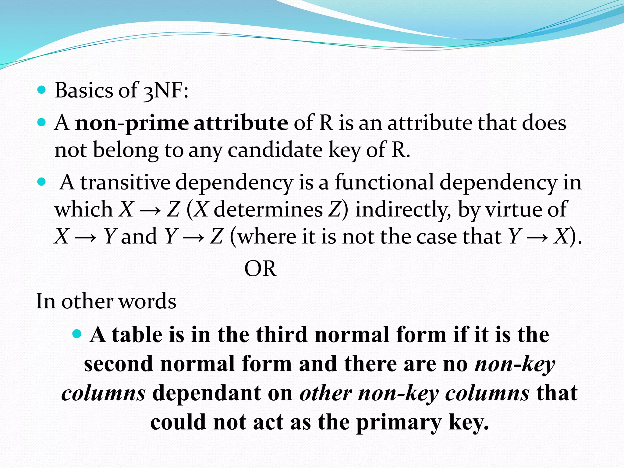Functional dependencies and normalization | PPT Functional dependencies and normalization | PPT