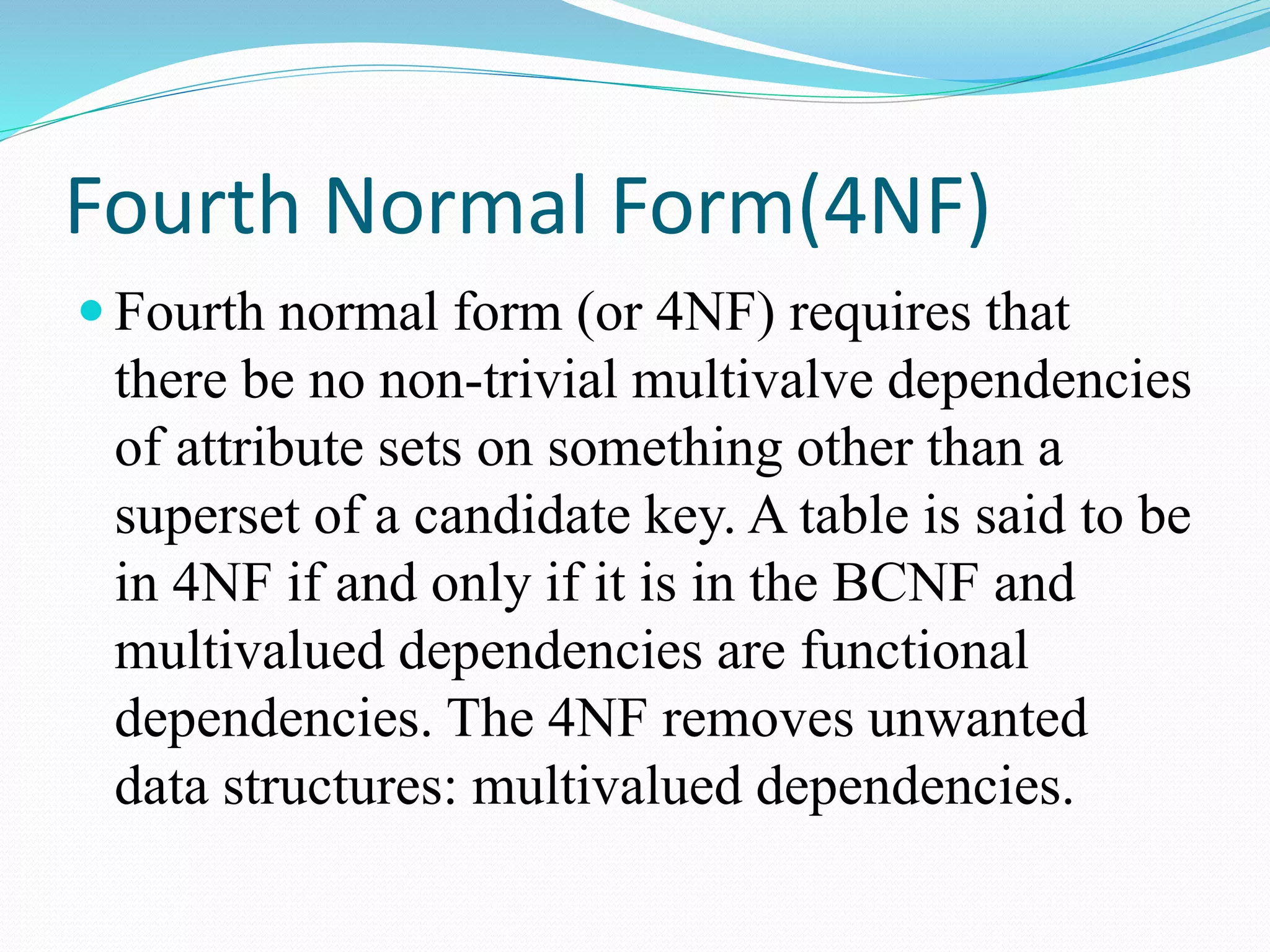 Functional dependencies and normalization | PPT Functional dependencies and normalization | PPT