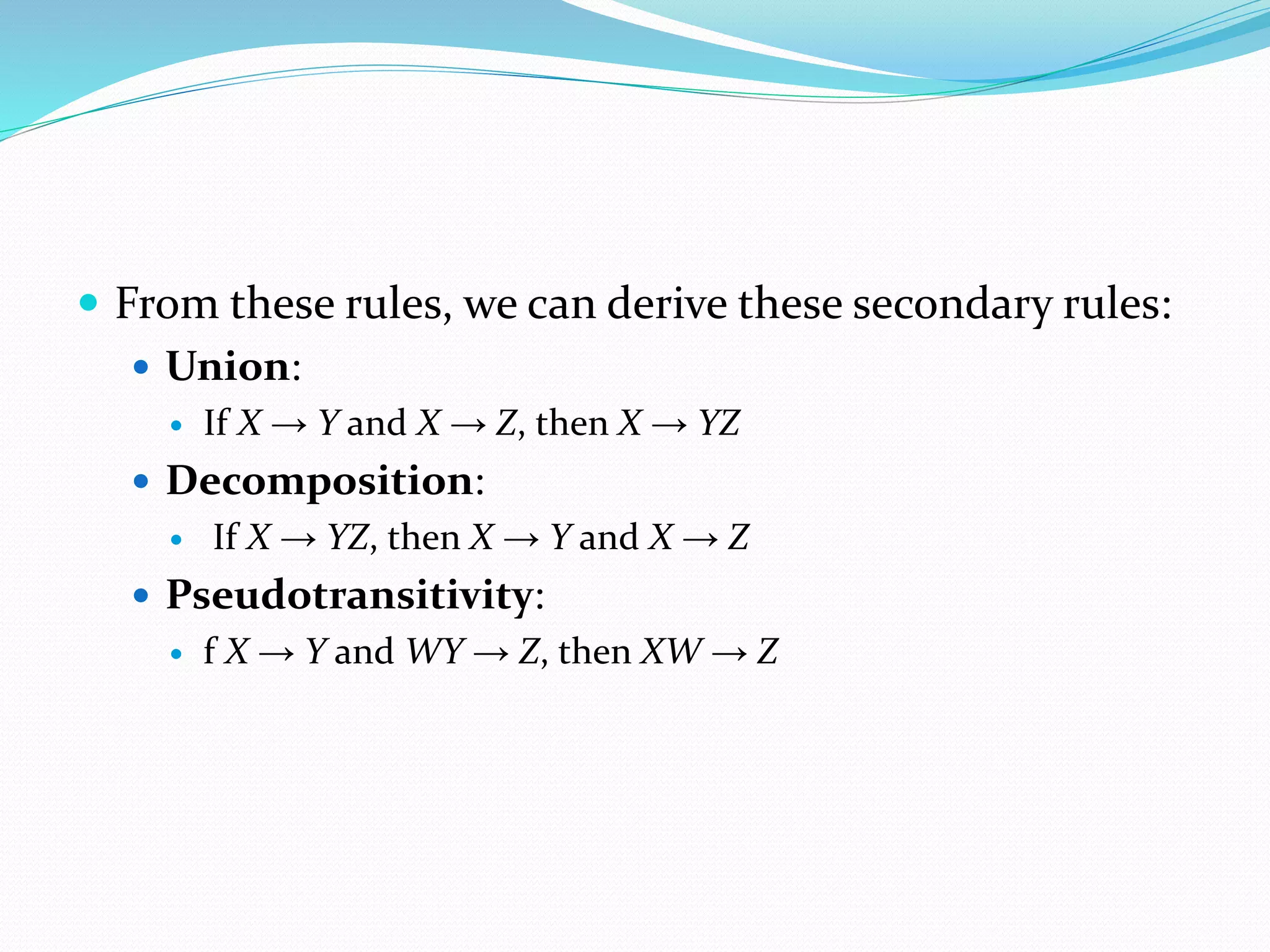 Functional dependencies and normalization | PPTX