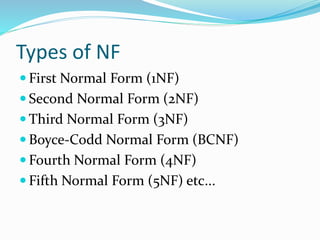 Functional dependencies and normalization | PPTX