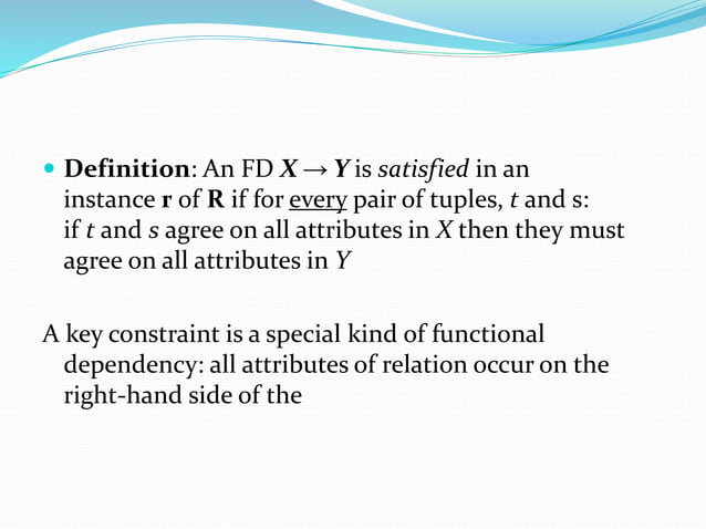 Functional dependencies and normalization | PPT Functional dependencies and normalization | PPT