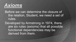 Functional dependency | PPTX