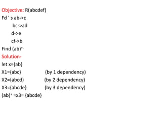 Functional dependency | PPTX