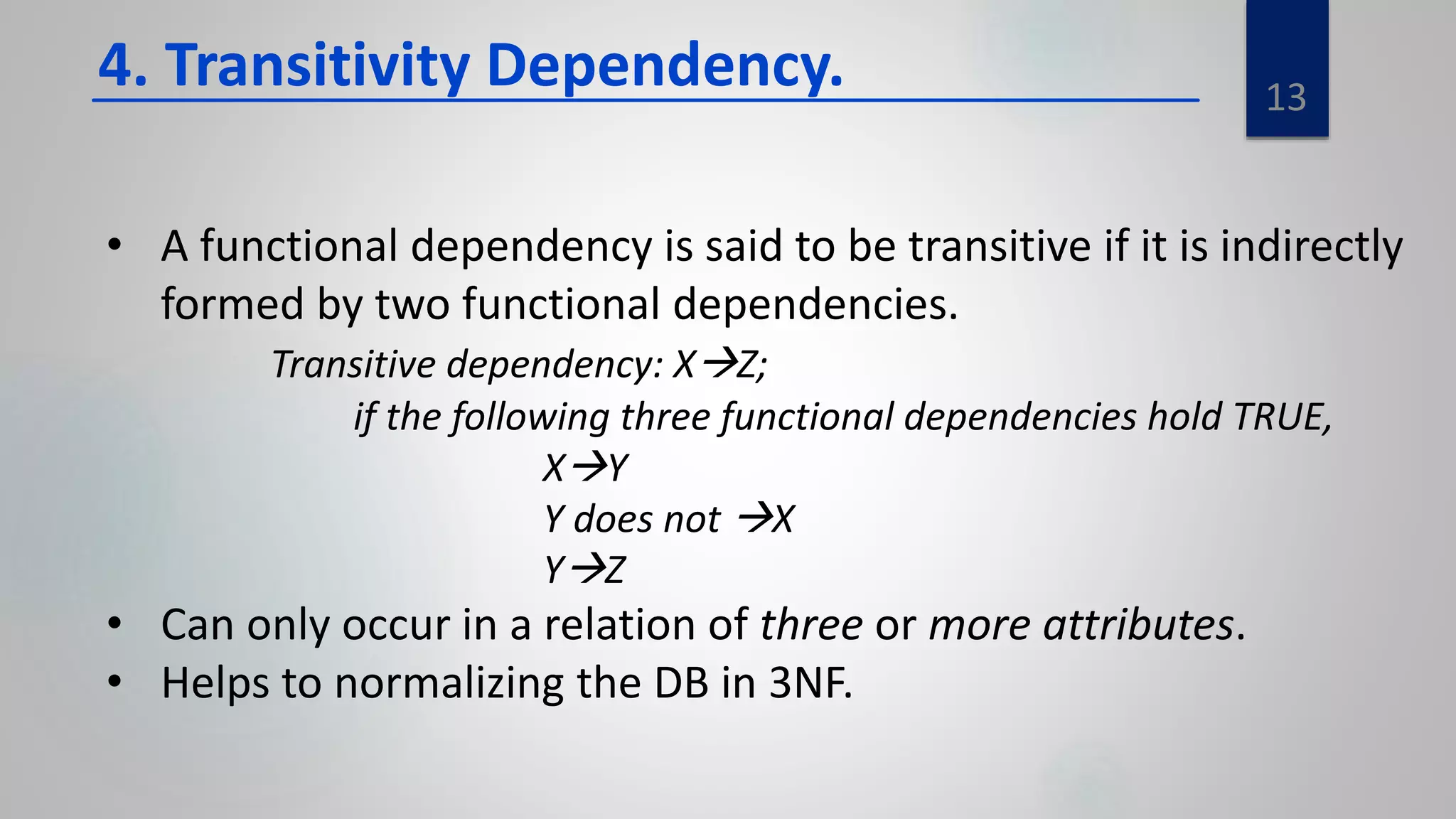 Functional dependency | PPSX