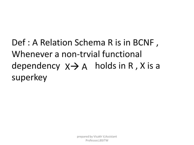 Functional dependency and normalization | PPT