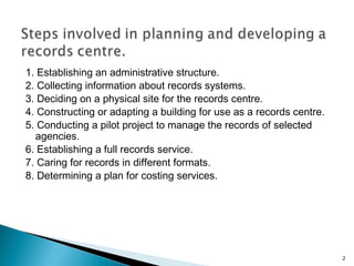Functional design of records center | PPT