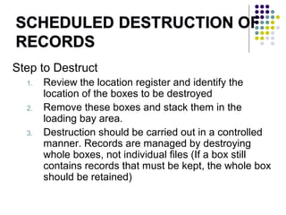 Functional design of records center | PPT