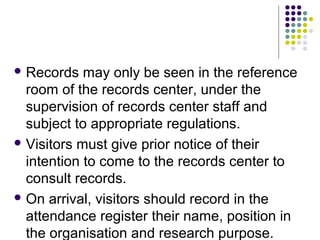 Functional design of records center | PPT