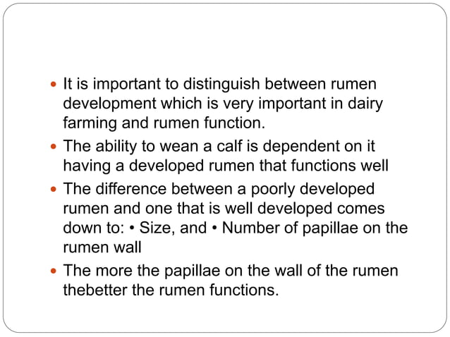 Functional development of rumen | PPTX
