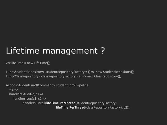 Functional Dependency Injection in C# | PPTX
