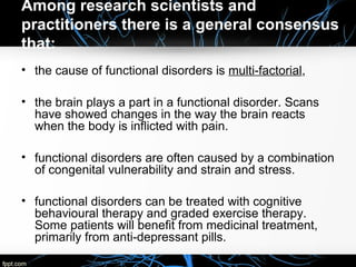 Functional disorders | PPT
