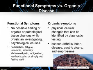 Functional disorders | PPT
