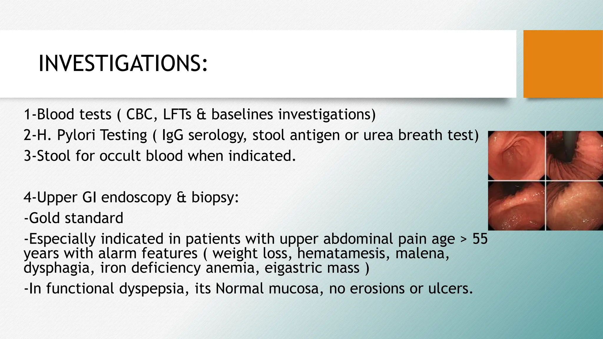 FUNCTIONAL DYSPEPSIA by Dr. Maryam Iqbal | PPTX