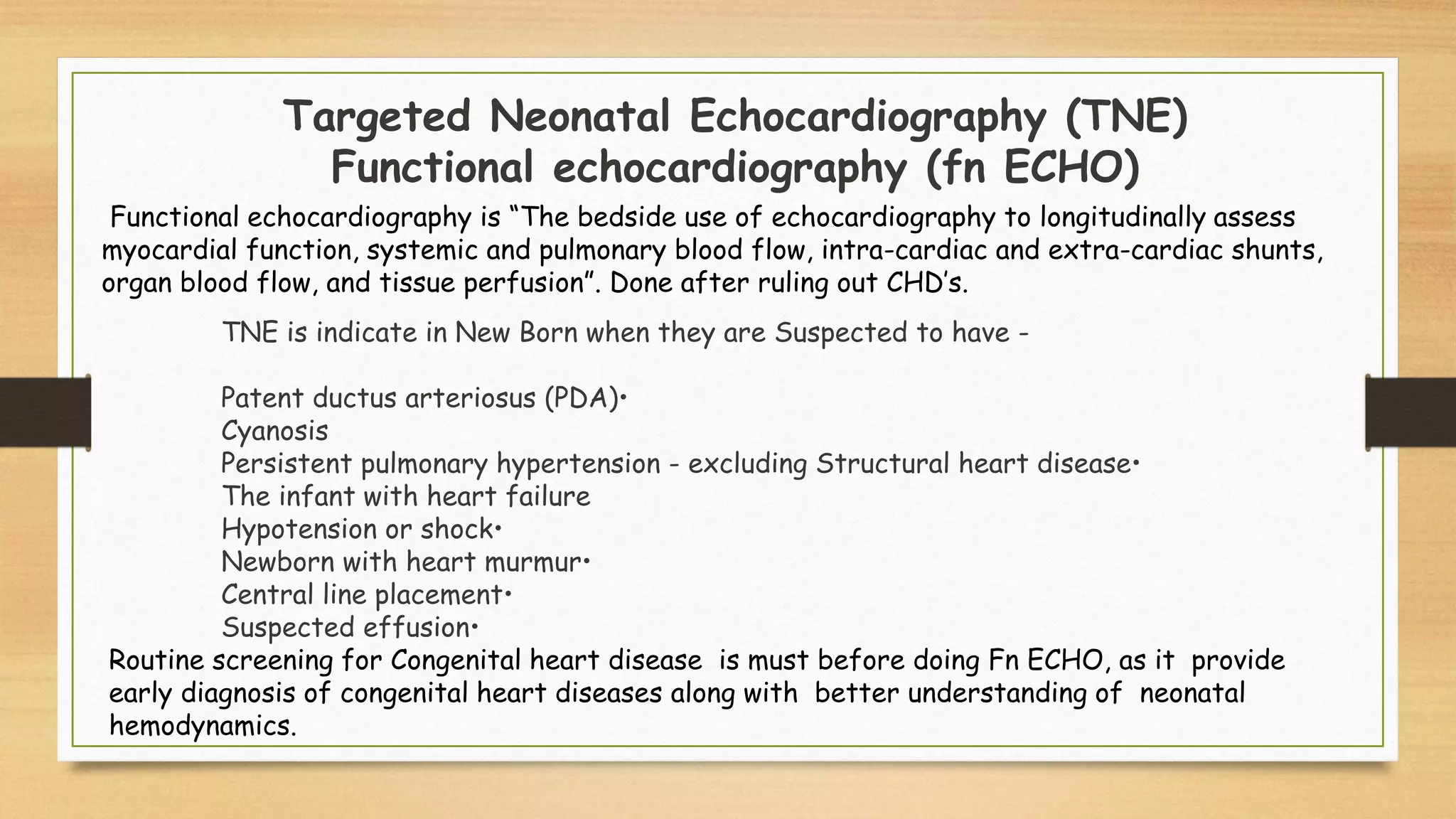 Functional echocardiography ppt nov 2020 | PDF