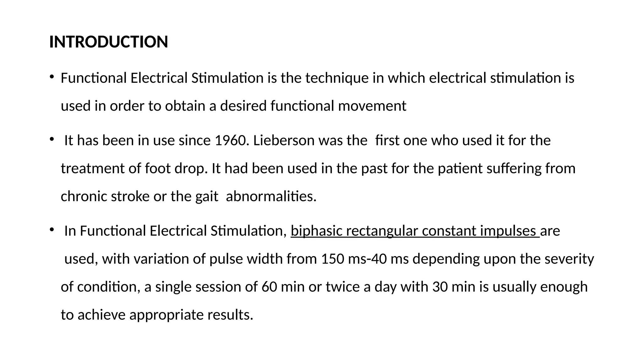 FUNCTIONAL ELECTRICAL STIMULATION.pptx physiotherapy | PPTX