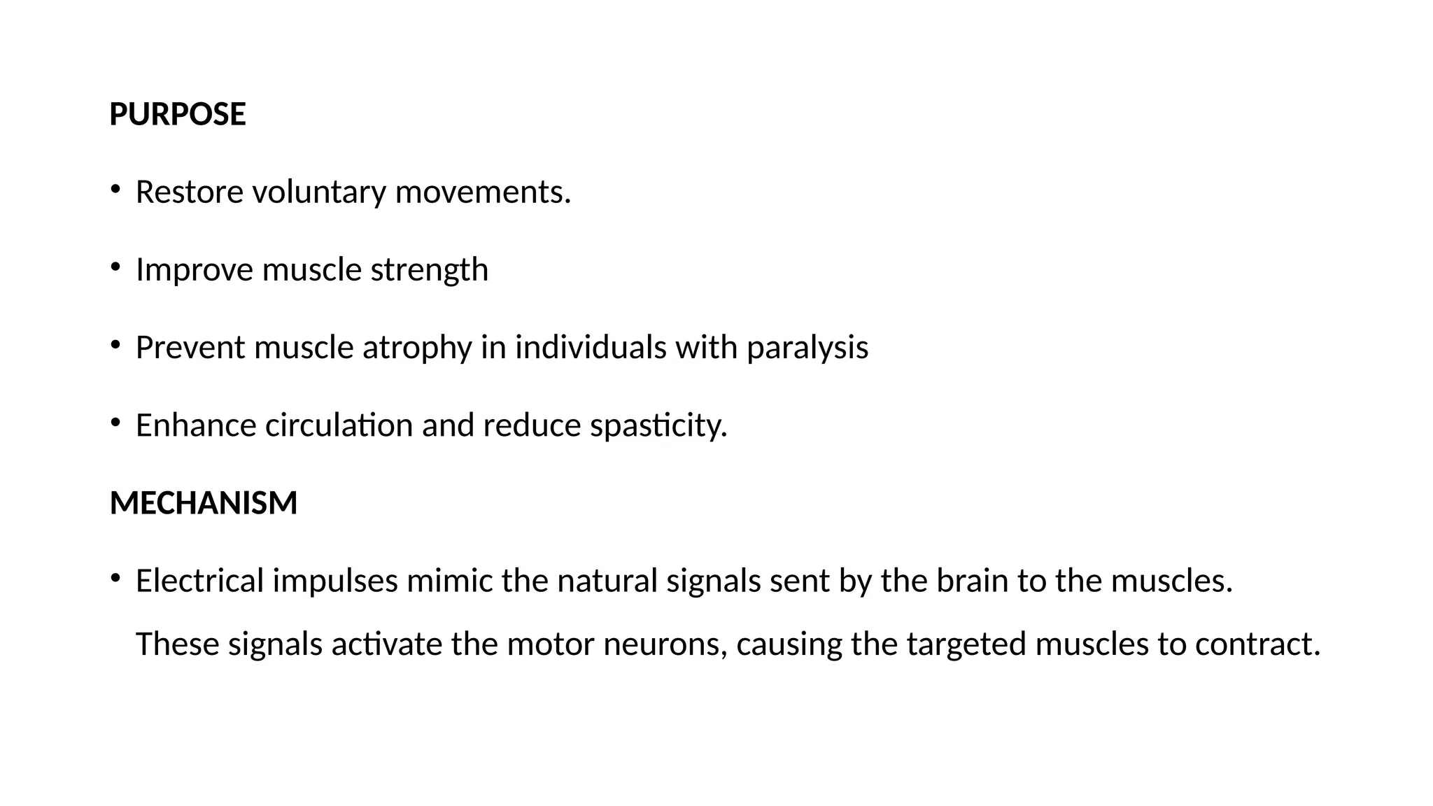 FUNCTIONAL ELECTRICAL STIMULATION.pptx physiotherapy | PPTX