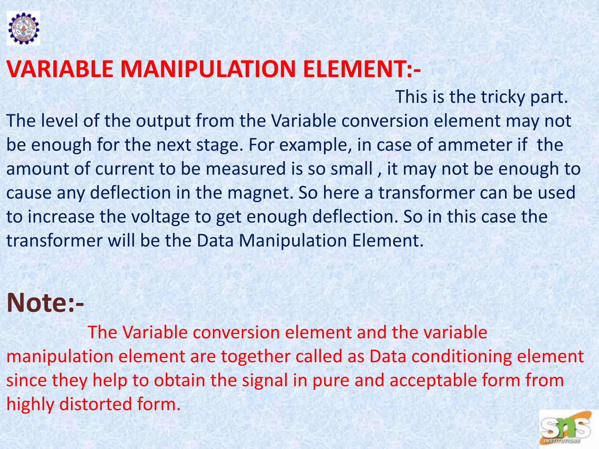 Functional elements of an instrument | PPTX