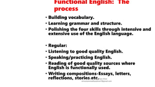 Functional English: an introduction | PPTX
