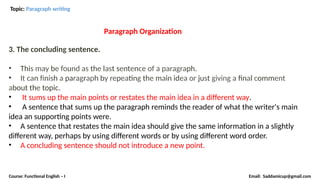 Comprehensive Guide to Paragraph Writing Principles and Types | PPTX