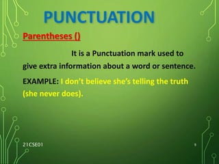 Functional English Presentation 21CSE01.pptx