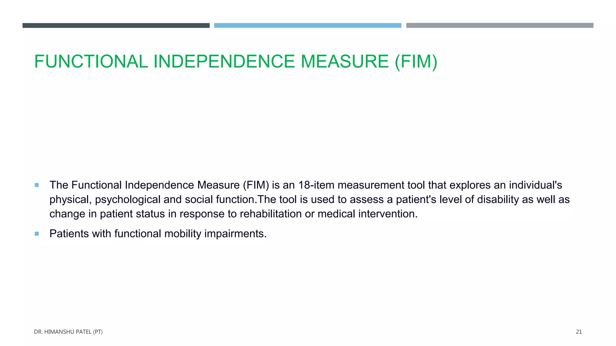 Functional evaluation scales | PPTX
