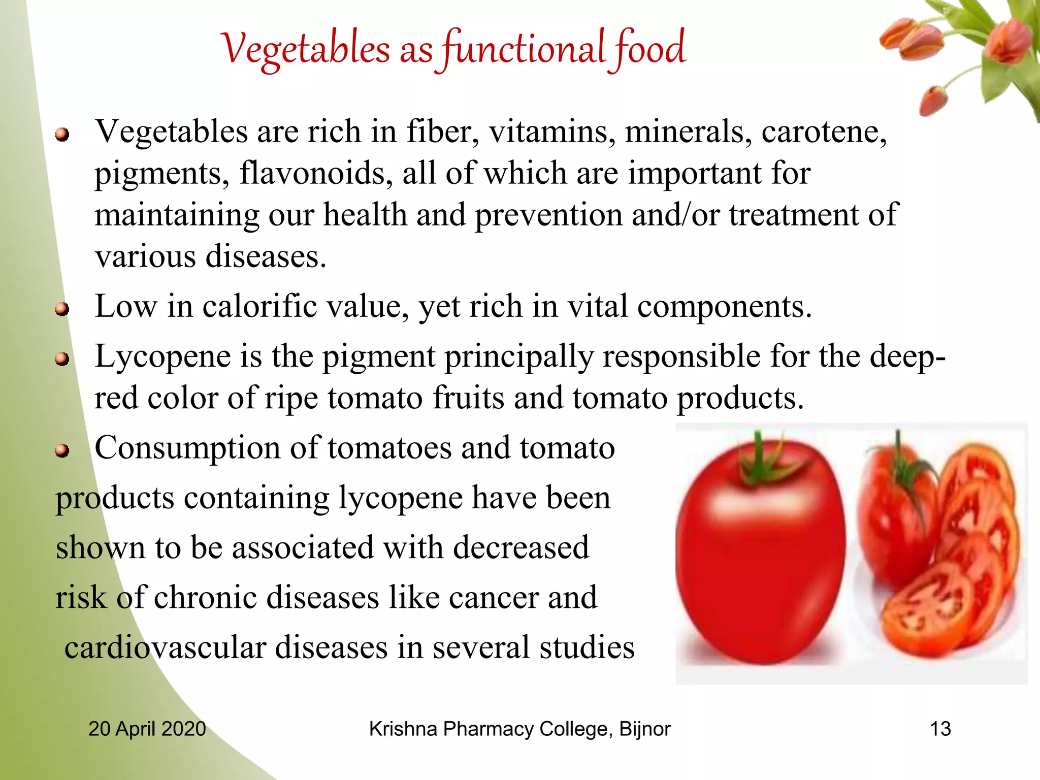 Functional food & Phytonutrients | PPTX