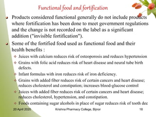Functional food & Phytonutrients | PPTX