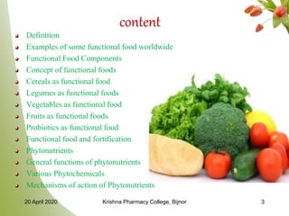 Functional food & Phytonutrients | PPT