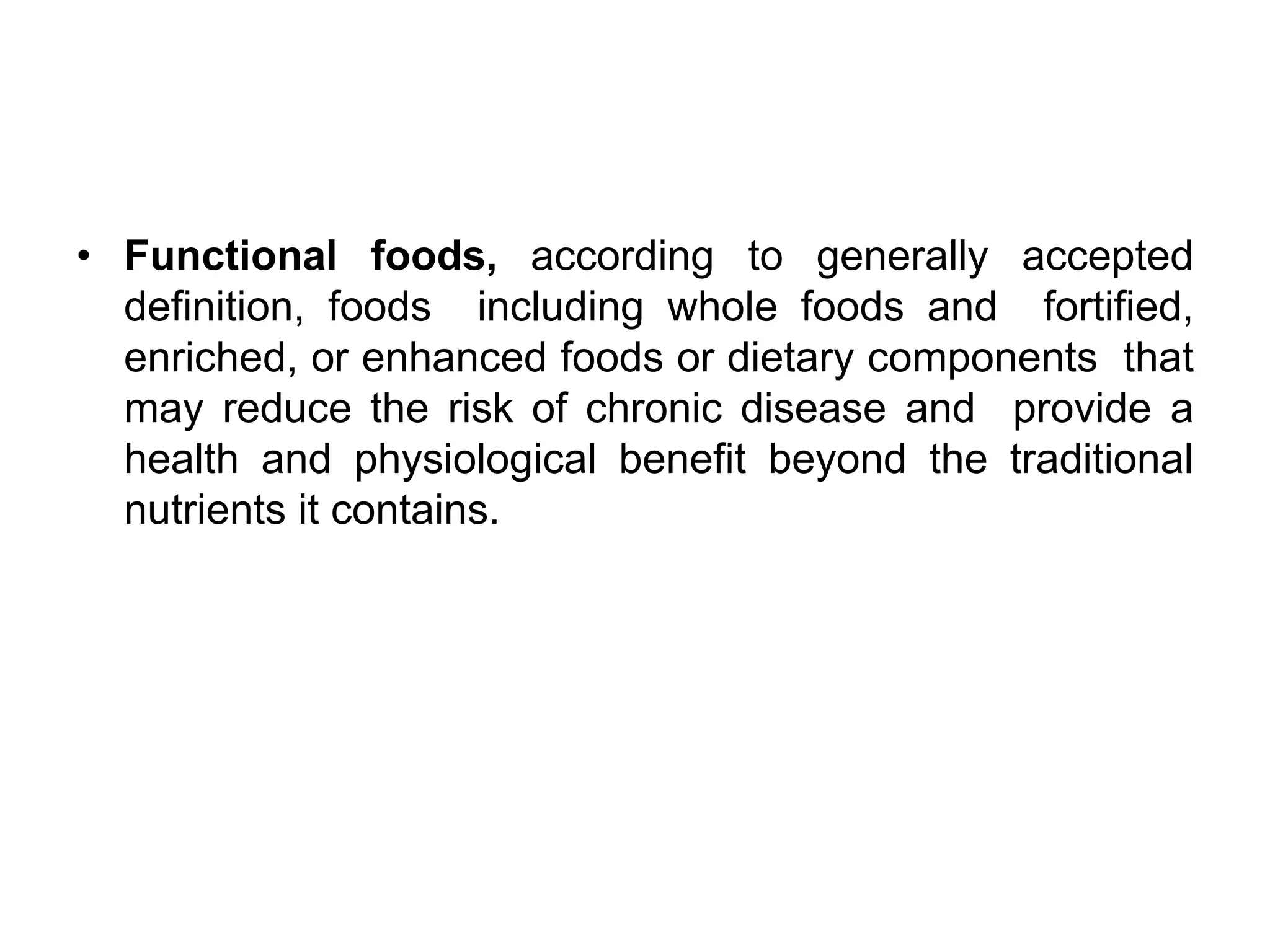 Functional foods | PPTX
