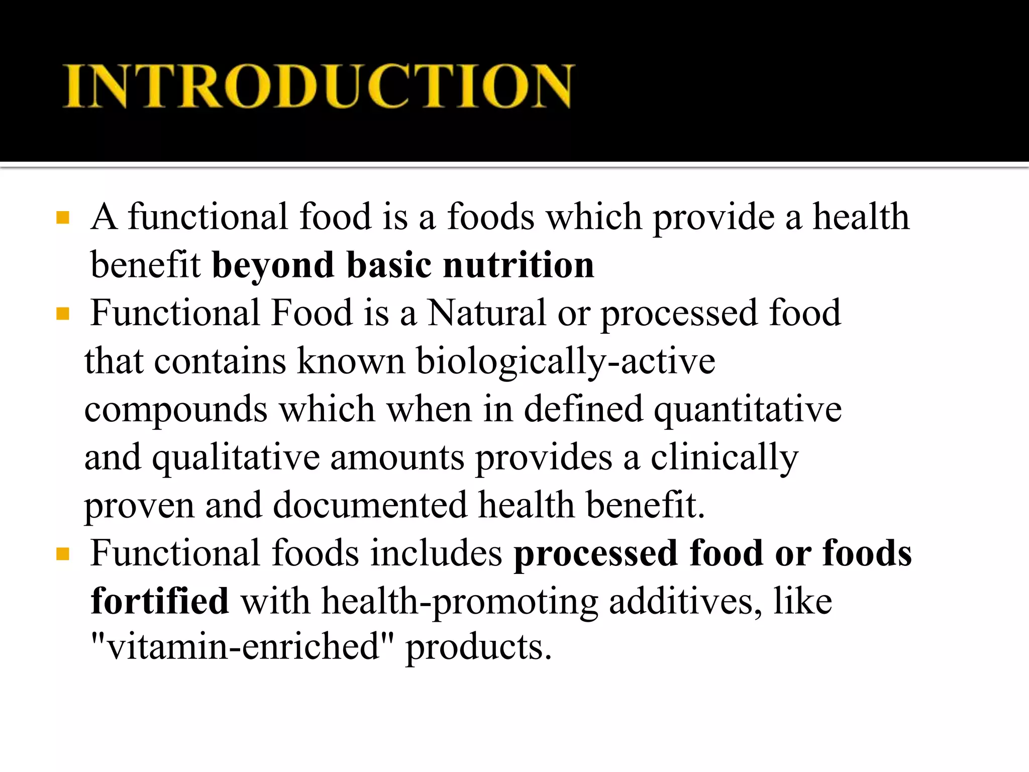 Functional foods | PPTX