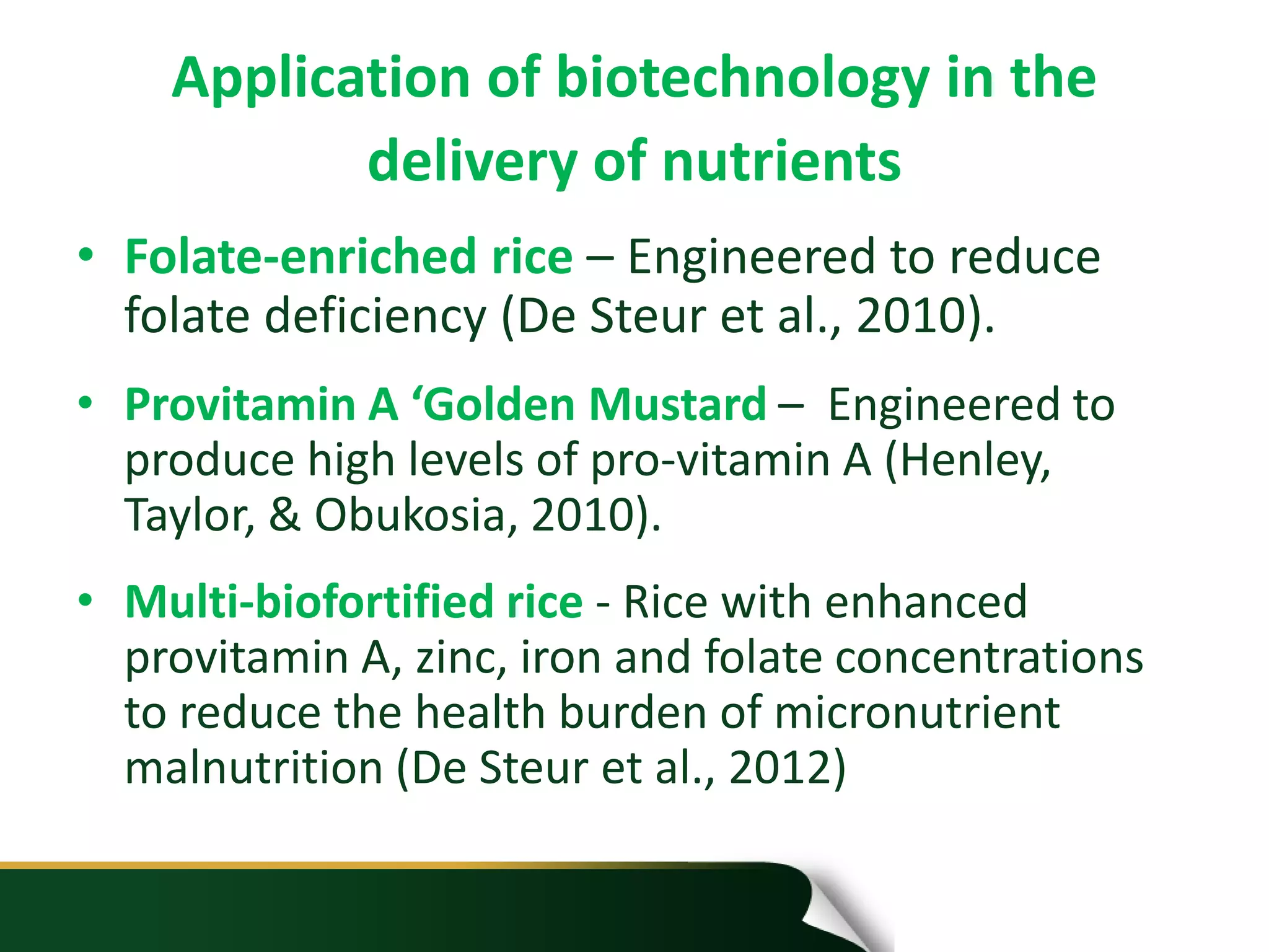 Application of biotechnology in functional foods | PDF