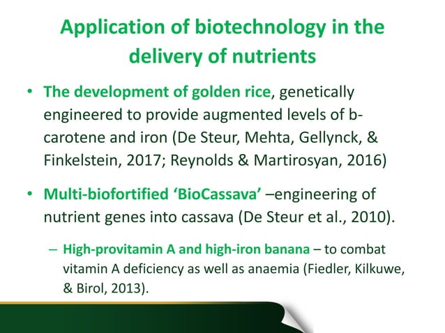 Application of biotechnology in functional foods | PDF | Biotech and ...