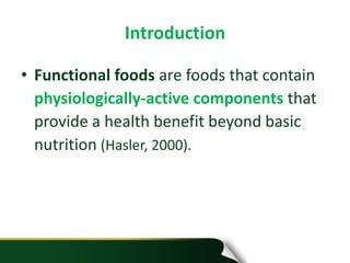 Application of biotechnology in functional foods | PDF