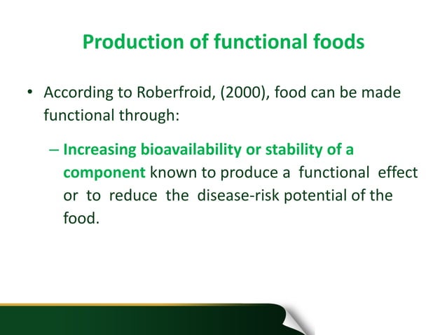 Application of biotechnology in functional foods | PDF | Biotech and ...