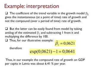 Functional forms in regression | PDF