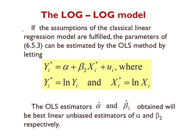 Functional forms in regression | PDF | Science