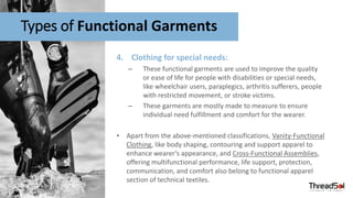 FUNCTIONAL GARMENTS – When Garments Do More Than Fashion | PPTX