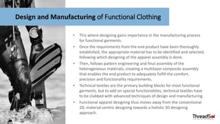 FUNCTIONAL GARMENTS – When Garments Do More Than Fashion | PPTX