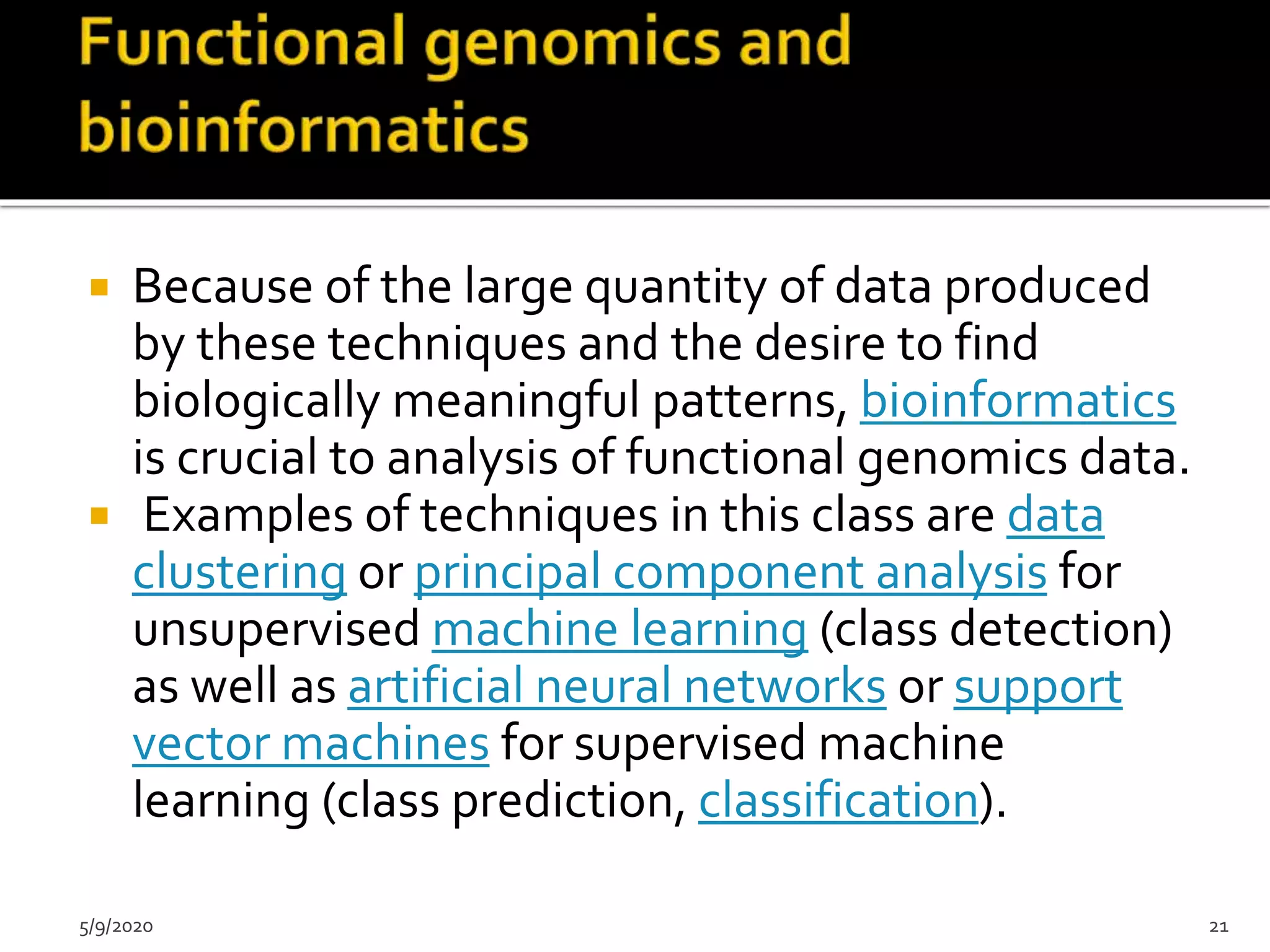Functional genomics, and tools | PPTX
