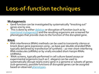 Functional genomics, and tools | PPTX
